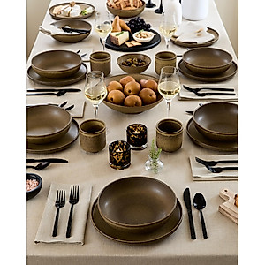 Solino Home Linen Tablecloth – 100% Pure Linen Summer Natural Tablecloth 60 x 144 Inch – Machine Washable Rectangle Tablecloth – Fete