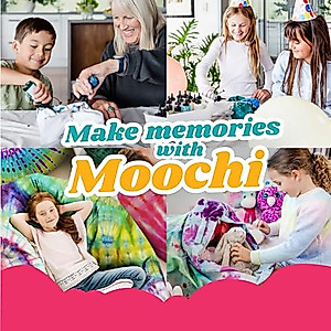 MOOCHI LIFE Stuffed Animal Storage - Tie Dye Stuffed Animal Bean Bag Storage Kit, Extra Large Stuffed Animal Storage, Stuffed Animal Chair, Stuffed Animal Holder, Bean Bag Stuffed Animal Storage