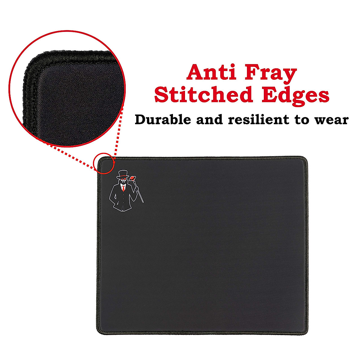 Hypernova Gaming Mouse Pad, (12 x 10 x 0.2 inches), Best Laptop Mousepad, Waterproof, No-Slip Base, Resilient Stitched Edges, PC, Perfect for Video Games