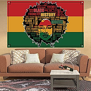 Black History Month Backdrop for Photography Black History Month Banner Pan African American Black History Month Decorations and Supplies for Party