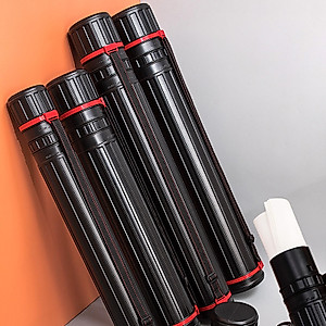 Aosekaa Expandable Poster Tube Document Storage Holder with Adjustable Shoulder Strap Telescopic Drawing Storage Tube for Drafting