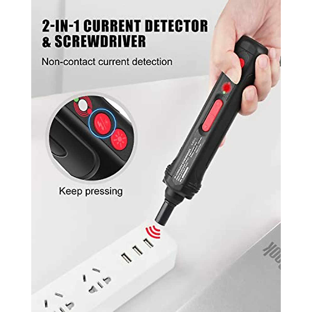 AVID POWER Electric Screwdriver Set, 4V Magnetic Chuck Cordless Power Screwdriver Rechargeable with 37 Accessories, USB Rechargeable Lithium ion Battery, Dual LED Lights