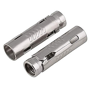 L-A M6 304 Stainless Steel Expansion Tube Anchor Expansion Pipe Internal Expansion Bolt M6 for Solid Wall and Drywall Anchor(5 Pcs), silver