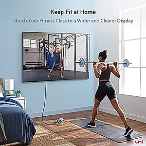 uni USB-C to HDMI Adapter 4K@60Hz, Thunderbolt 3/4 to HDMI Adapter, HDMI to USB-C Adapter, Compatible with MacBook Pro/Air 2022, iPad Pro/Air, XPS, Surface Laptop, Chromebook, & More