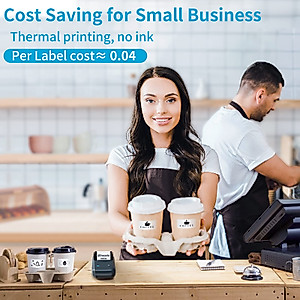 JADENS Thermal Label Printer & Bluetooth Label Maker