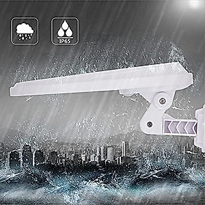 eLEDing Solar Lights Outdoor Super Bright 56 LED Solar Powered Motion Sensor Security Wall Lights with IP65 Waterproof & Rotatable Angle 0-80 Degree for Garage, Patio, Garden, Driveway, Yard