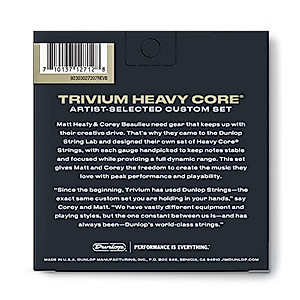 JIM DUNLOP Heavy Core Trivium Guitar Strings 10/63-7/Set (TVMN10637)