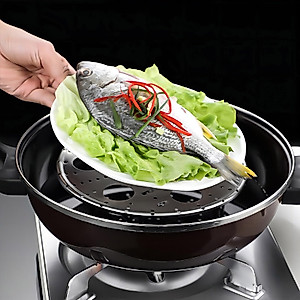 Egg Steam Rack Multipurpose Trivet for Instant Pot Accessories Fit 6,8 Qt Pressure Cooker, Stainless Steel Egg Cooker for Hard Boiled Eggs, Cook 14 Eggs, 2 Pack Stackable Steamer For Cooking Rack