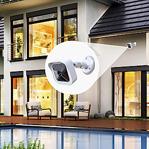 All-New Blink Outdoor Camera Housing and Mounting Bracket, Weather Proof Protective 360 Degree Adjustable Mount with Blink Sync Module 2 Outlet Mount for Blink Home Security Camera (White(3 Packs))