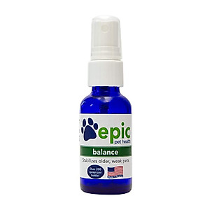 Epic Pet Health Balance - All Natural Liquid Supplement That Stabilizes Old or Weak Pets - Apply Directly to Body, Food & Water for Fast Results - Safe for All Pets (Spray, 2 Ounce)