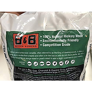 B&B Hickory Wood Smoking Chips - 100% Natural, Competition Grade Bundle - Pack of 2