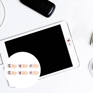 Sosoport 6pcs Cover Sliding Webcam Cover Slide Lens Cover Laptop Webcam Cap Protector Cover Laptop Hide Cover Computer Animal Abs