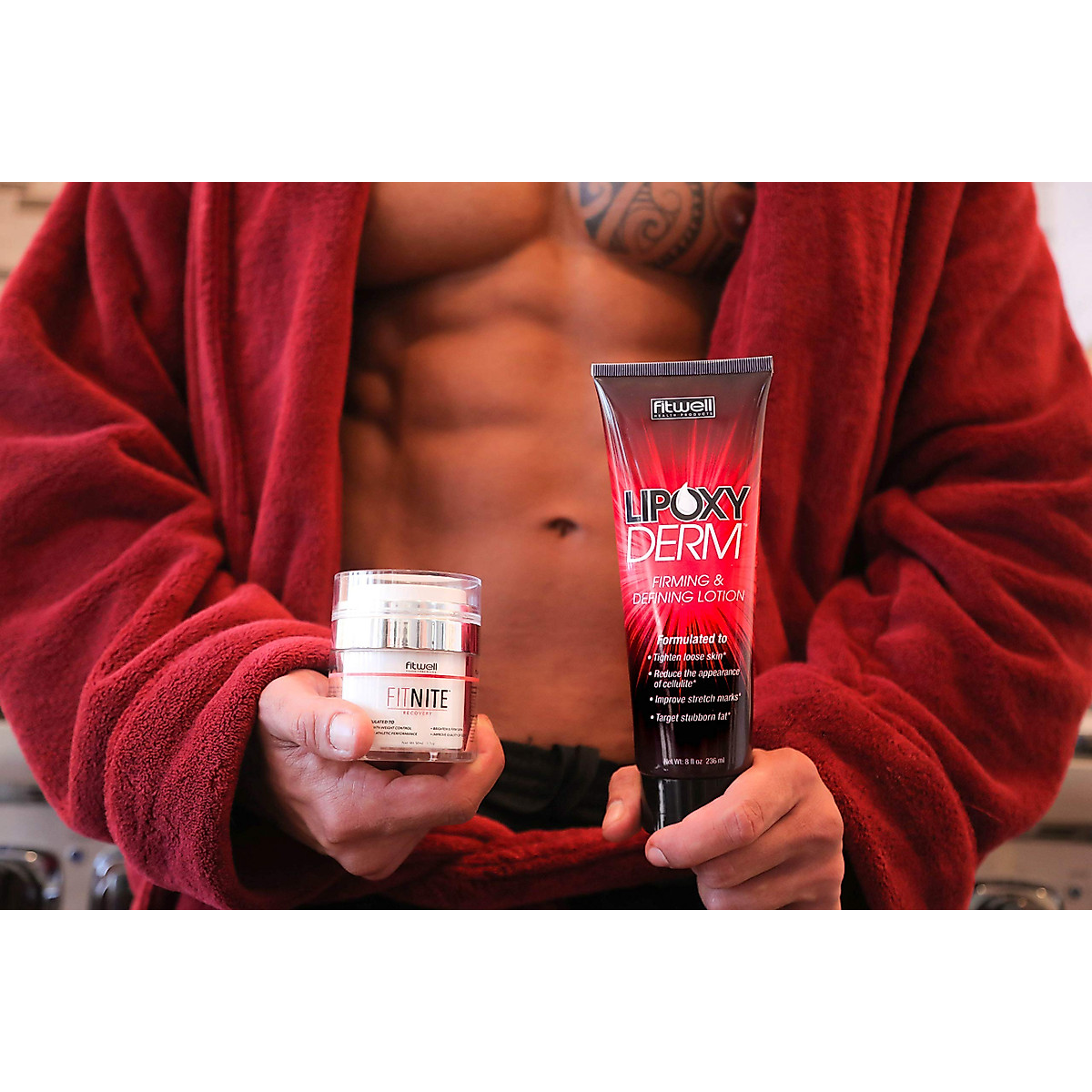 Advanced Firming and Defining Lotion by Lipoxyderm - Helps Tighten Loose Skin - Reduce Appearance of Cellulite & Stretch Marks – Fragrance Free - Non-Greasy - Non Tingle or Burn - 8 fl oz