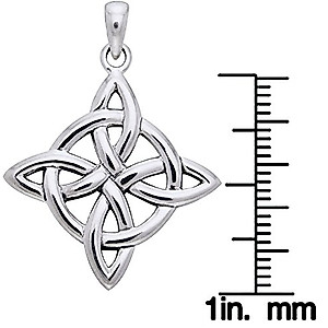 Jewelry Trends Sterling Silver Celtic Good Luck Knot Pendant