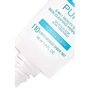 Maybelline Dream Pure Skin Clearing BB Cream, 8-in-1 Skin Perfecting Beauty Balm With 2% Salicylic Acid, Sheer Tint Coverage, Oil-Free, Light/Medium, 1 Count