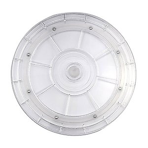 Eornmor Heavy Duty Lazy Susan Turntable Organizer Acrylic 12 inch Organizers for Kitchen Corner Cabinets Spice Rack Cake Decorating TV Laptop Computer Monitor Stand Jewelry Dinner Table Clear (12INCH)
