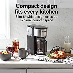 Hamilton Beach Home Barista 7-in-1 Coffee Maker with Seven Ways to Brew, 6 Cup Carafe, Drip, Single Serve, French Press, Pour Over, Cold Brew, Easy-Fill Reservoir, Black (46251)