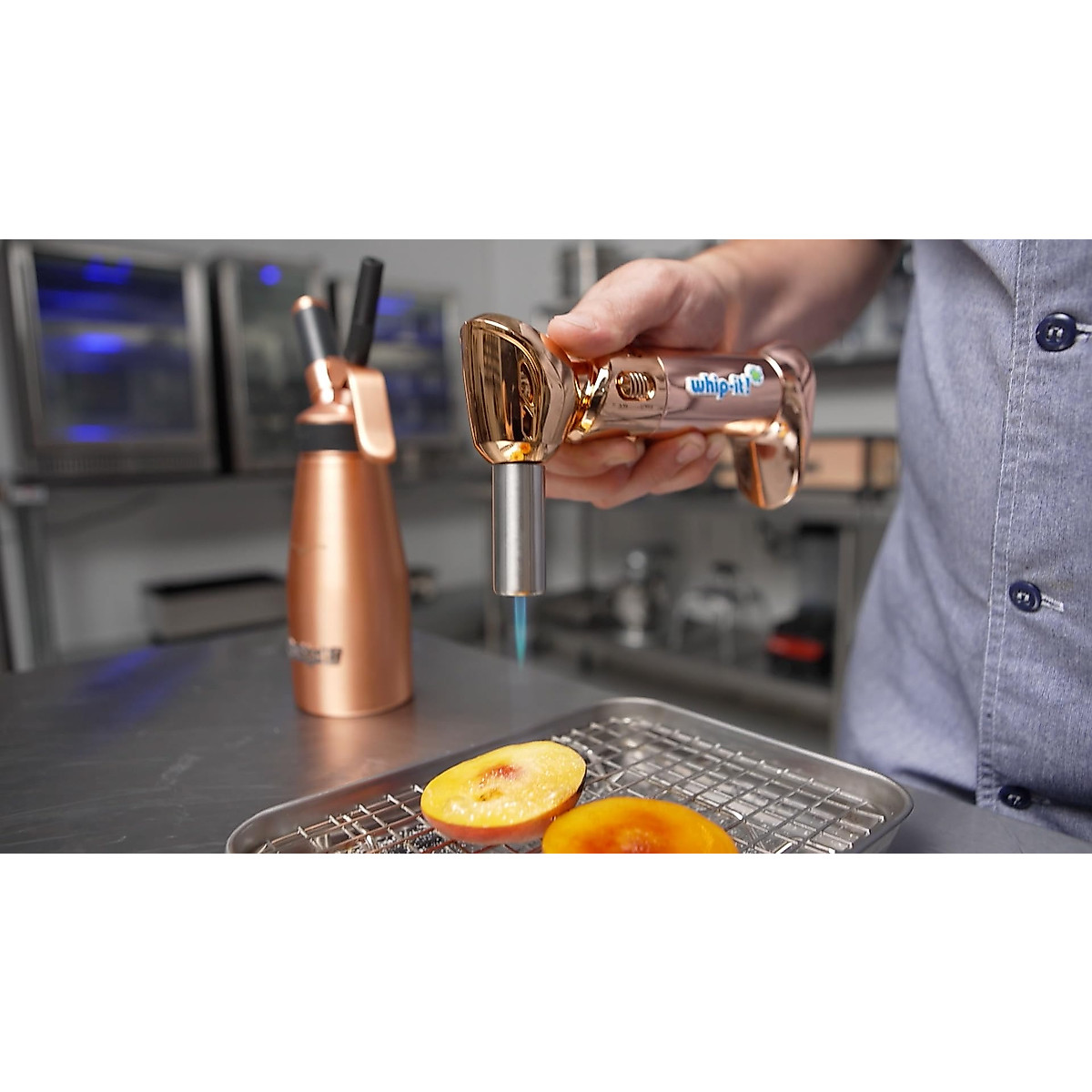 Whip-It! Flex Torch, Gold Chrome