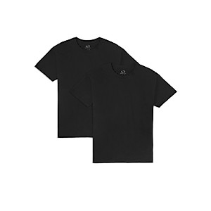 Fruit of the Loom mens Eversoft Cotton T-shirts (S-4xl), Crew - 2 Pack Black, Large US