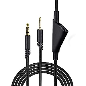 gozahad Astro A10 Cable Cord Adapter Replacement with Inline Mute Also Works with A40 &A40TR Gaming Headsets Xbox one ps4 Controller 2.0Meter (Without Volume Control)