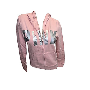 Victoria's Secret Pink Relaxed Fit Fleece Zip Up Perfect Shine Hoodie Color Pink New (as1, alpha, x_l, regular, regular)