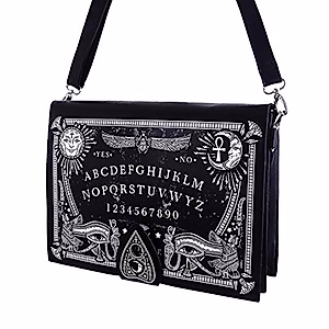 RE Style Gothic Ouija Board Occult Spirit Board Handbag, Black