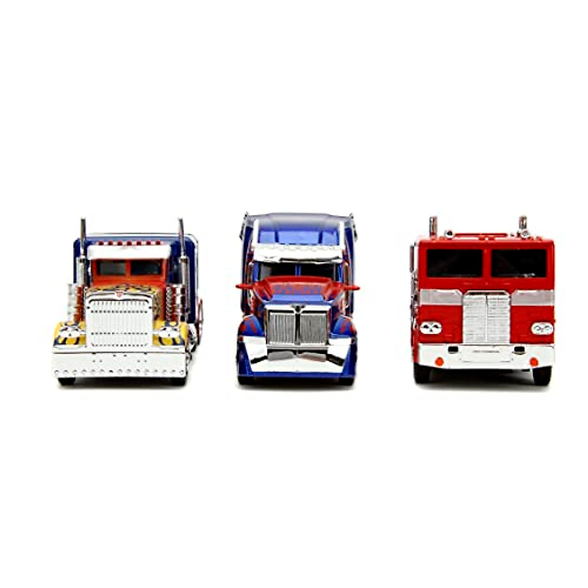 Transformers Optimus Prime 1:32 3-Pack Die-Cast Cars, Toys for Kids and Adults