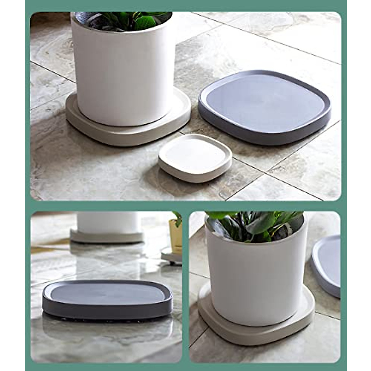 MYBAQ,Plant Caddy,Plant Caddy with Wheels,Plant Dolly,Rolling Plant Stand,Planter Mover, Round Plant Roller Base for Vertical Planting Troughs, Patio Umbrella Base, Plant Pots, Trash Cans.