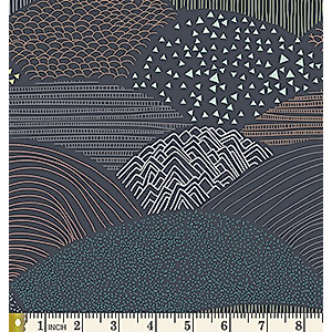 Hello Bear Quilting Bundle | Native American Fabrics | Navy Gray Nursery Fabrics | Indian Summer | Southwestern Quilt Bundle | 9 Fabrics | Art Gallery Fabrics (Half Yards)