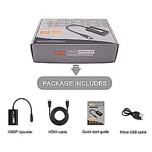 Kacenray HDMI Converter for Sega Saturn 1080P Upscaler HDMI Adapter Cable S-Video Input 4:3/16:9 Aspect Ratio Switching