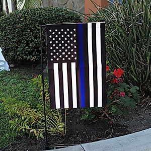 Thin Blue Line American 12 x 18 Inch Garden Flag Police Flag American Flag