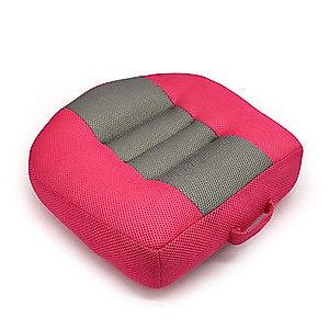 Thboxes Car Seat Cushion Heightening Height Boost Mat, Portable Breathable Driver Seat Cushion for Height, Provides Good Driving Visibility Rose/Grey 40 40 12cm