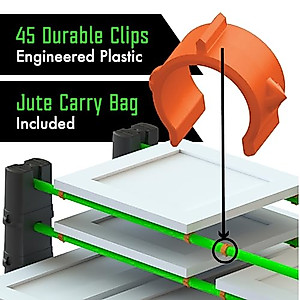 Erecta-Rack Touch Point Drying Clips for Drying Man Doors, Cabinet Doors & Trim, Prevents Touch Ups, Reduce Point of Contact for All Painters, for Use with Erecta-Rack 10 Level Paint Drying Rack Kit