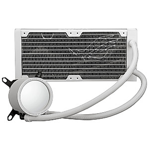 ASUS ROG RYUO III 240 ARGB White Edition All-in-one AIO Liquid CPU Cooler 240mm Radiator, Asetek 8th gen Pump Solution, Anime Matrix™ LED Display and ROG AF 12S ARGB Fan.