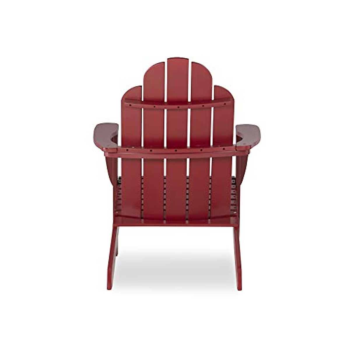 Linon Red Adirondack Chair, 30.4" W x 37.6" D x 37.8" H