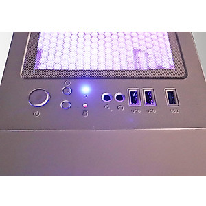 ViprTech Snowstorm Gaming PC Desktop Computer - AMD Ryzen 3 2200G, AMD Radeon Vega 8 Graphics, 8GB DDR4 RAM, 128GB M.2 SSD, 500GB HDD, WiFi, RGB Lighting, Windows 10 Pro, 1 Year Warranty