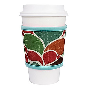 Coffee Cup Sleeves – Premium Neoprene Insulated Reusable Coffee & Tea Cup Sleeves – Best for 12oz-24oz Cups at Starbucks, McDonalds, Peets, Caribou Coffee (Assorted Patterns, 5 Pack)