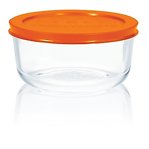 Pyrex 1110141 18pc Glass Food Storage with Multi-colored Lids