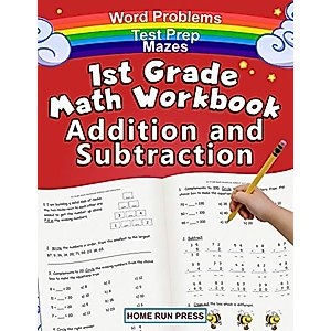 1st Grade Math Workbook Addition and Subtraction: Grade 1 Workbooks, Math Books for 1st Graders, Ages 4-8