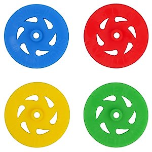 You Make Plastic Project Wheels with 1/8" Hole - Pack of 100 pcs - Designed for Science and Engineering Car Projects