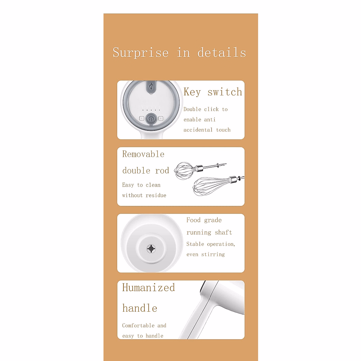 cordless hand mixer,hand mixer, egg beater（Last three pieces）Suitable for kitchen baking and cooking,rotary automatic egg beater, let you mix easily without feeling tired (pink)