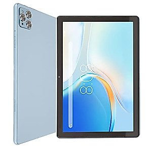 HEEPDD Gaming Tablet, 100‑240V 5GWIFI 10 Inch Tablet 1960x1080 IPS HD Big Screen 11 for Travel (Blue)