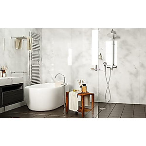 TeakCraft Teak Shower Bench with Shelf 21 Inch, Fully Assembled Teak Wood Shower Stool, Shower Bench for Elderly, Indoor and Outdoor Use, The Theia