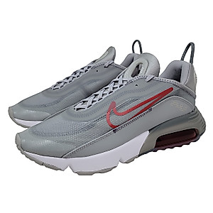 Nike Men's Air Max 2090 DC4117 Running Shoes, Lt Smoke Grey/University Red, 10 M US