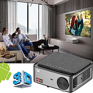 Boss S21A | Android 9 | 3840 x 2160 Ultra HD 6500 Lumen Display | Contrast Ratio 15000:1 | 4D Digital Keystone & Zoom, WiFi & Bluetooth | Home/Office/Educational Institute Purpose Projector