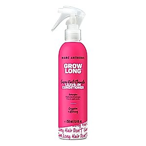 Marc Anthony Leave-In Conditioner Spray & Detangler, Grow Long Biotin - Anti-Frizz Deep Conditioner For Split Ends & Breakage - Vitamin E, Caffeine & Ginseng for Curly, Dry & Damaged Hair