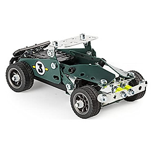 Meccano Erector Roadster 5-in-1 Building Kit, 174 Parts, STEM Engineering Education Toy for Ages 8 and Up