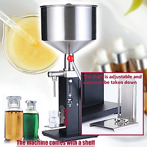 KIMTEM Manual Paste Liquid Filling Machine, Adjustable 5-50ml Bottle Filler A03