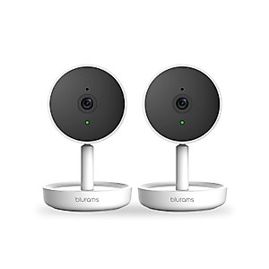 blurams 2pc Home Pro, Security Camera 1080p FHD | w/Facia Recognition, 2-Way Talk, Human/Sound Detect, Person Alert, Night Vision and Siren | Cloud/Local Storage Available, Compatible with Alexa