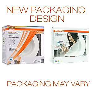OSRAM 73742 SYLVANIA SMART+ ZigBee Adjustable White RT 5/6 Recessed Lighting Kit, Works with SmartThings and Amazon Echo Plus, Hub Needed for Amazon Alexa and Google Assistant